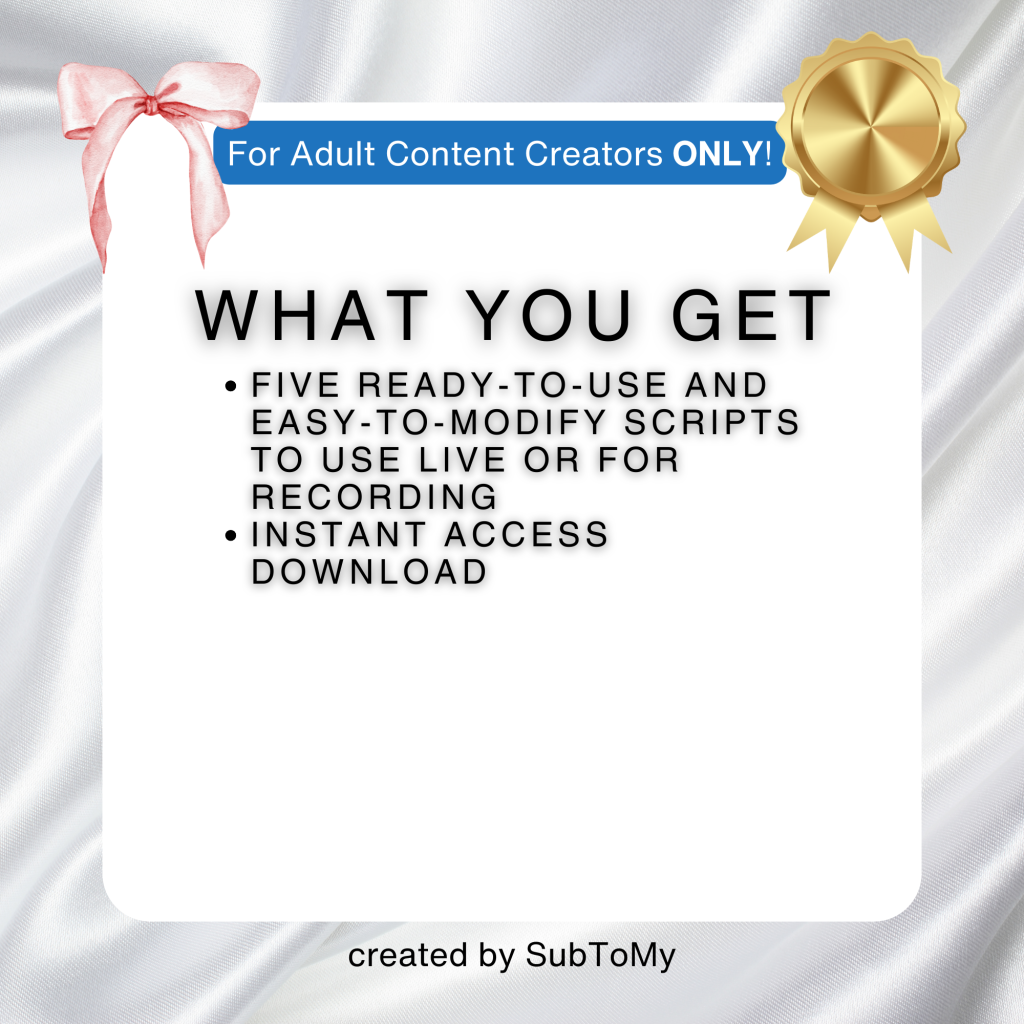 Scripts Packs - Sub To My...